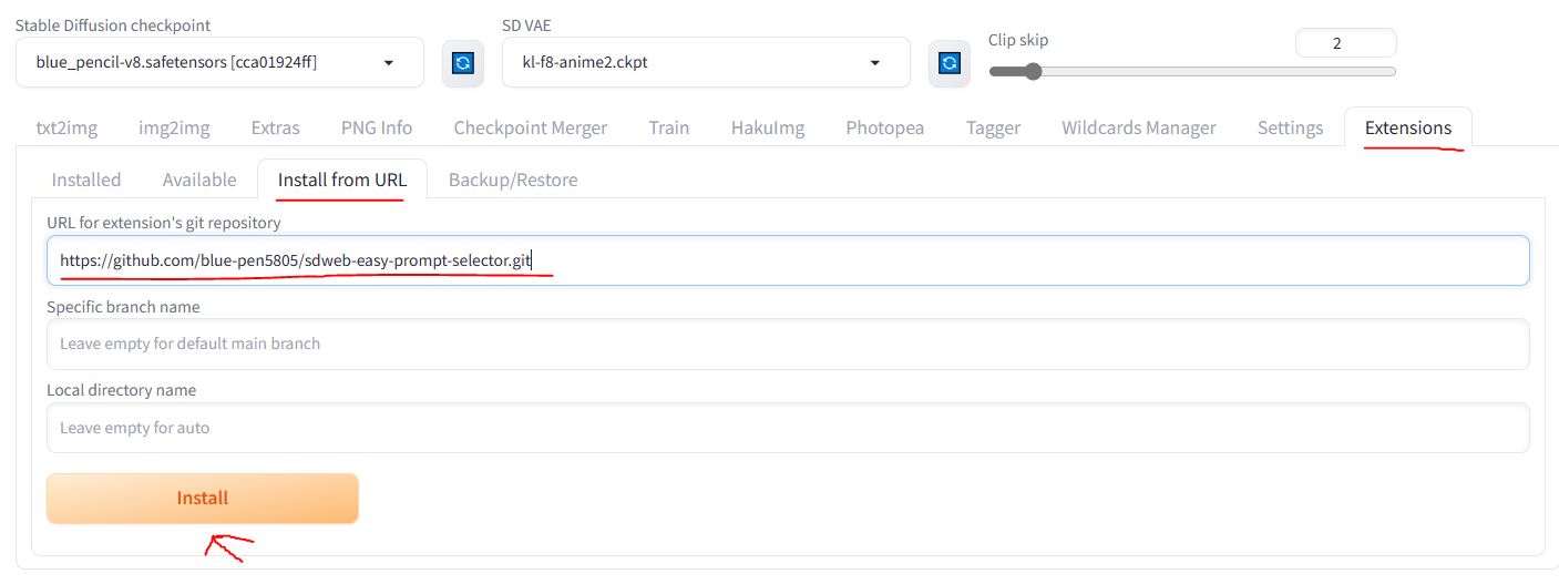 (stable diffusion)プロンプトを記憶しボタン1つで呼び出す拡張機能「easy-prompt-selector」紹介(AIイラスト) | キレネのAI生成ブログ